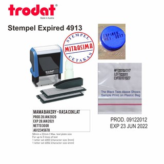 Jual Stempel EXPIRED dengan kode produksi atau format lain yang ...