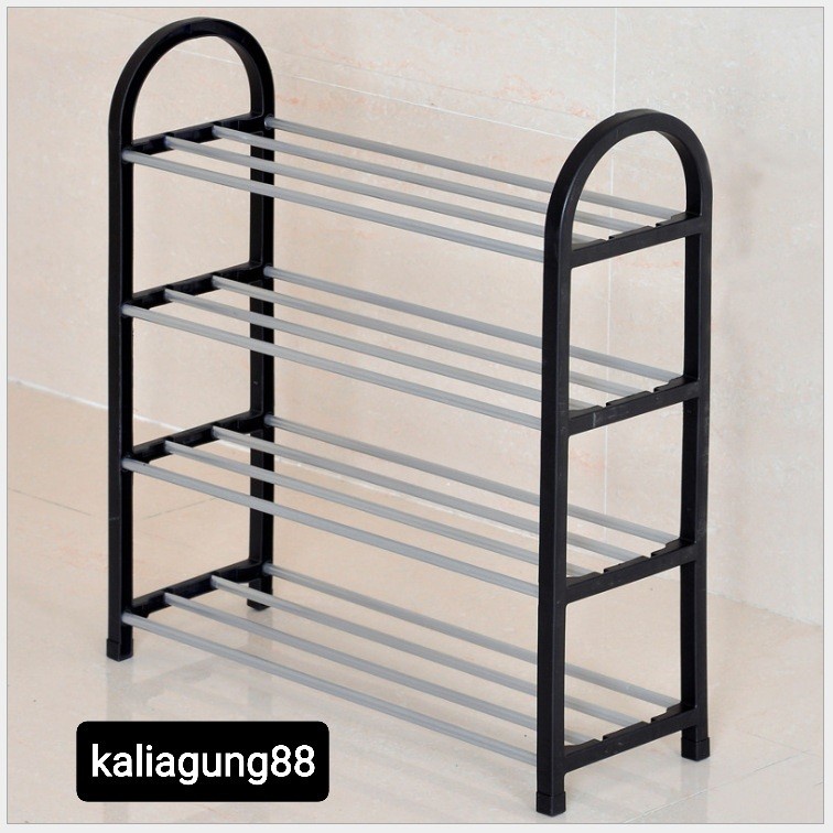 Jual Rak Sepatu Besi 4 Susun Shoe Rack - 4 tingkat | Shopee Indonesia