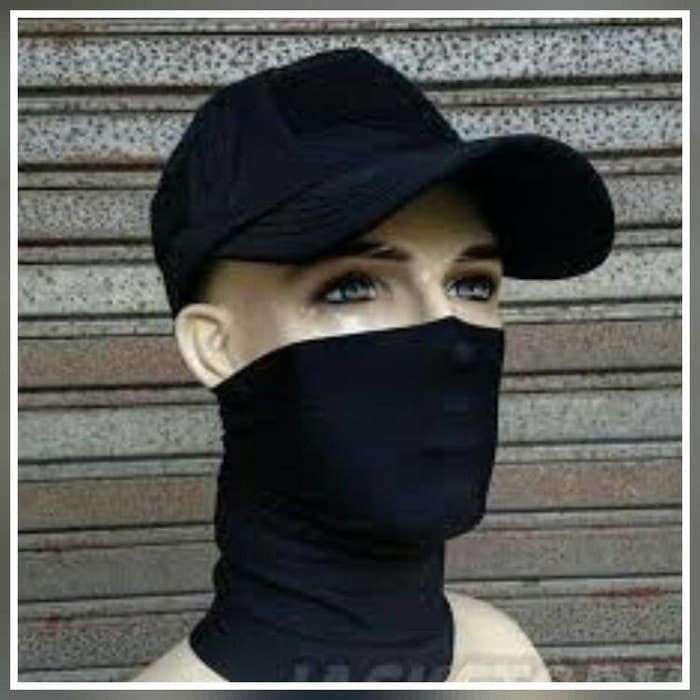 Jual Buf masker Kain Hitam google mask slayer bandana Balaclava Motor ...