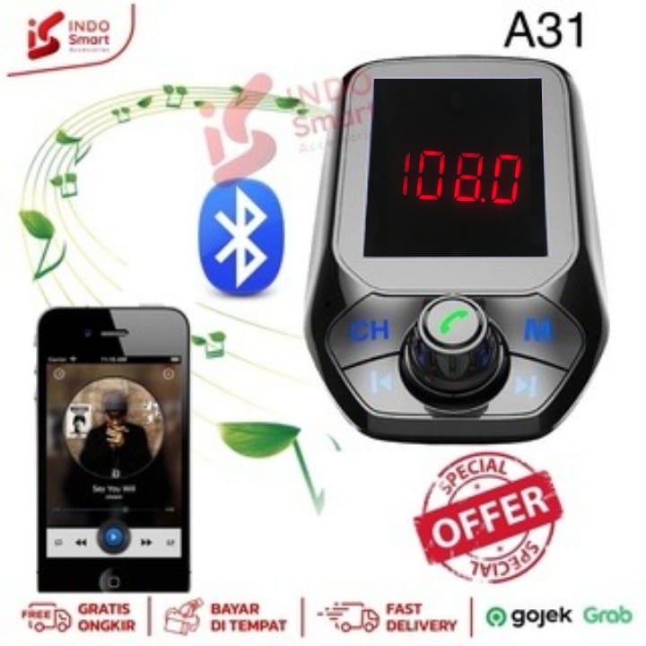 Jual USB Bluetooth Mobil / Modulator Bluetooth Mobil / FM Transmitter ...