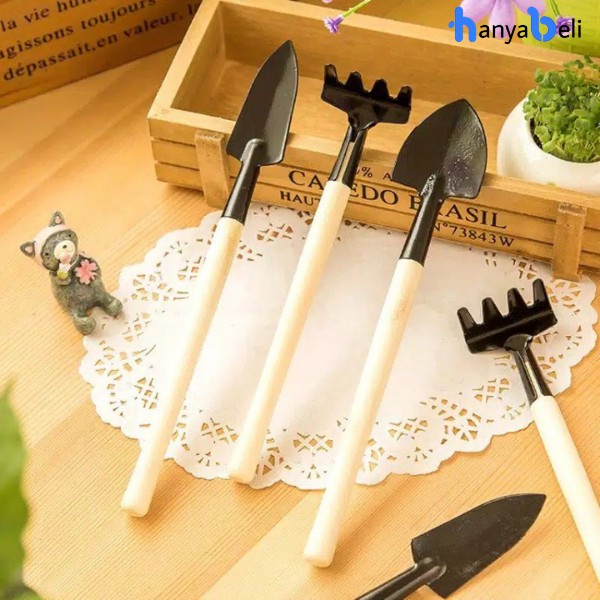 Jual Set Sekop Garpu Cangkul Mini 3in1 Alat Taman Berkebun Gunting ...