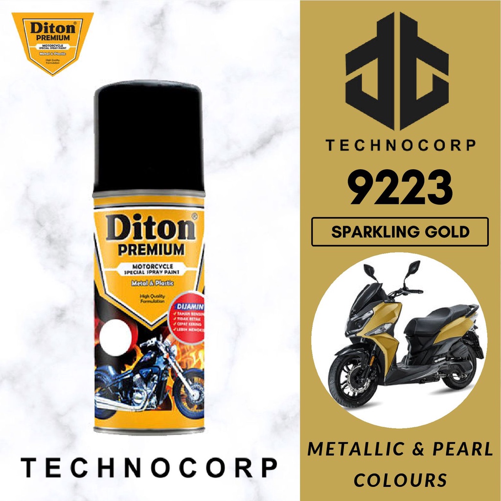 Jual Cat Semprot DITON PREMIUM 9223 SPARKLING GOLD / 24K GOLD EMAS ...