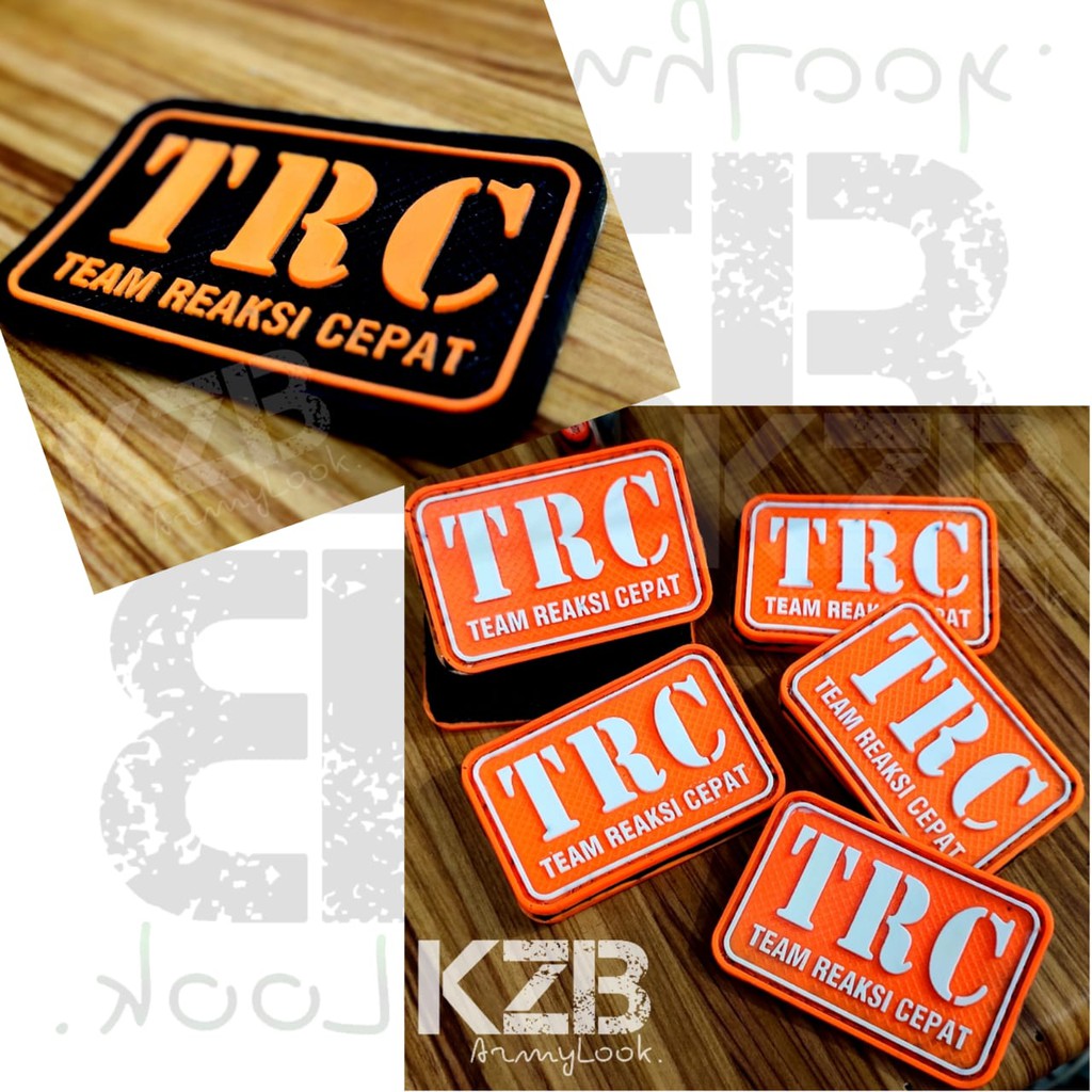 Jual Patch Rubber Velcro TRC-TEAM REAKSI CEPAT | Shopee Indonesia