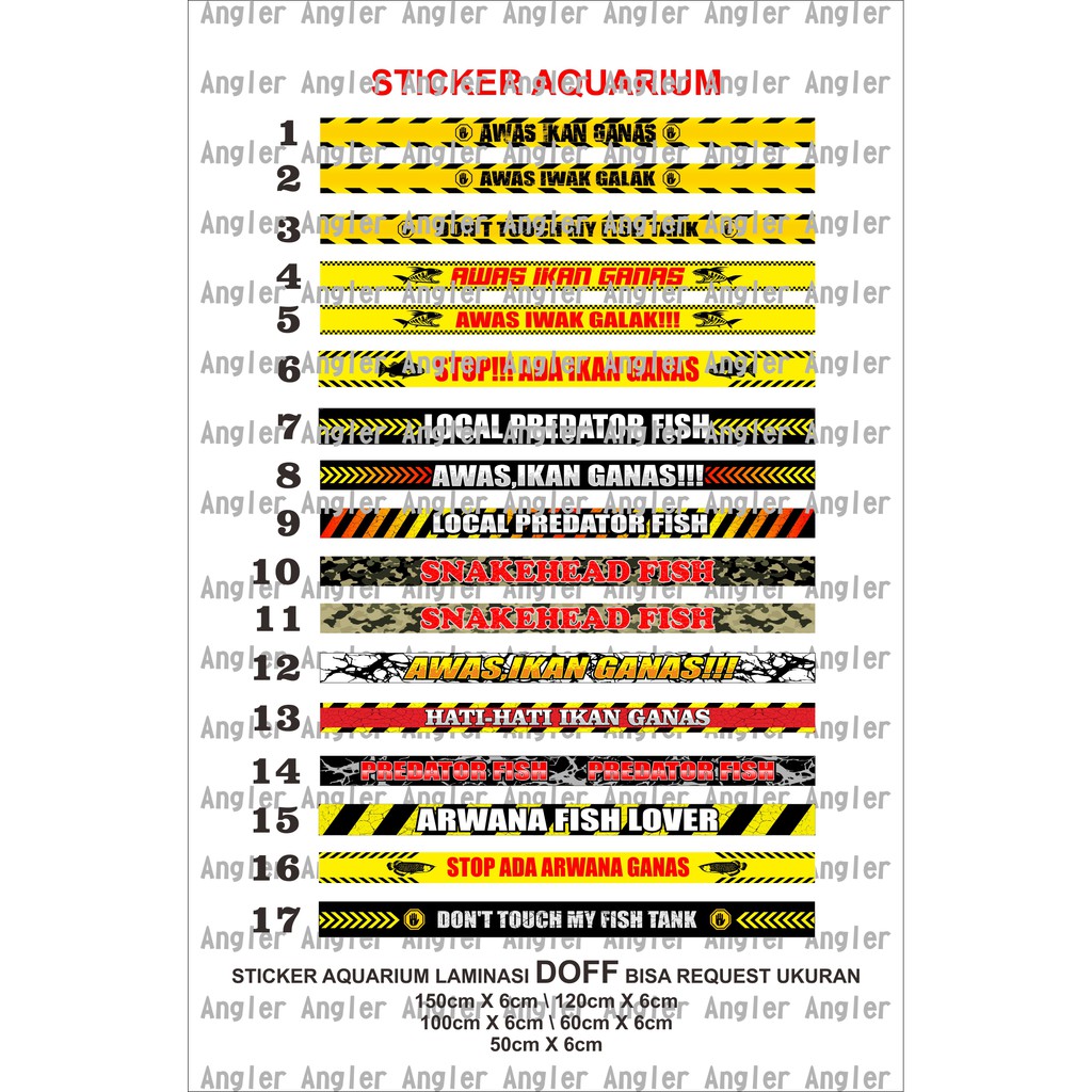 Jual Sticker hiasan Aquarium dan Aquascape | Shopee Indonesia