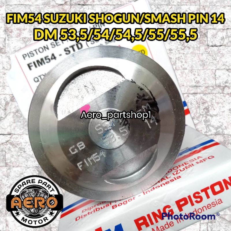 Jual PISTON KIT FIM FIM54 SUZUKI SMASH / SHOGUN / SHOGOUN NEW / SHOGUN ...