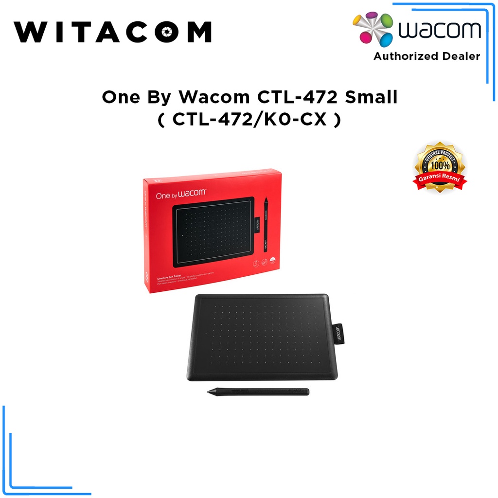 Jual One by Wacom CTL-472/K0-CX Creative Pen Tablet CTL472 CTL 472 KO ...
