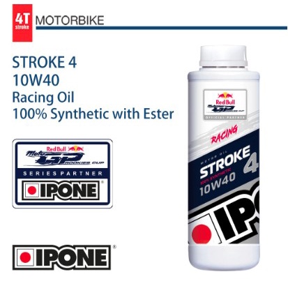 Jual OLI IPONE RACING OIL STROKE 4T 10W40 1LITER oli motor 4tak Ipone ...