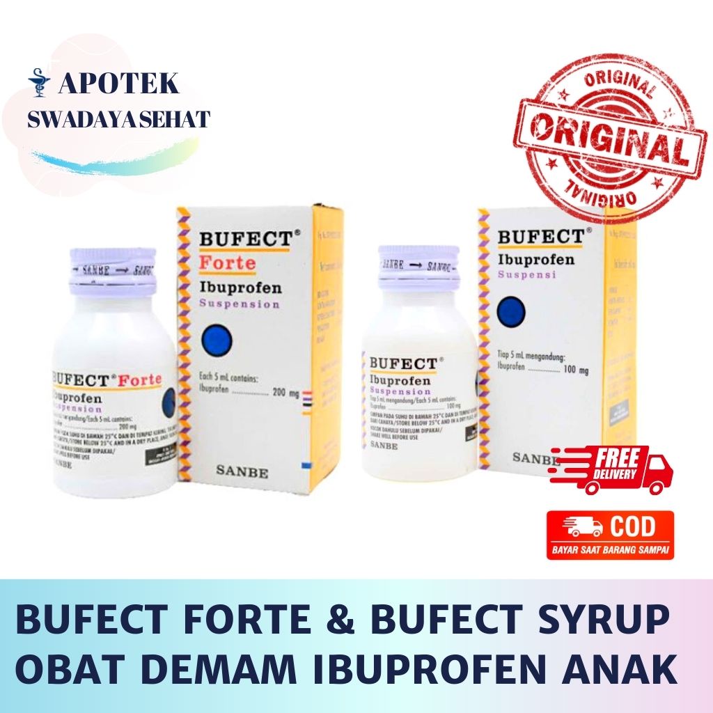 Jual BUFECT FORTE Syrup & Bufect Sirup - Ibuprofen Obat Demam Sakit ...