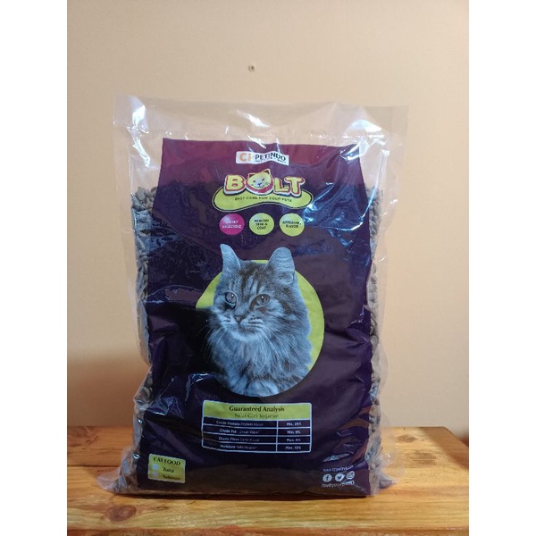 Jual MAKANAN PAKAN KUCING BOLT IKAN 800 GRAM 1KG CAT FOOD RASA IKAN ...