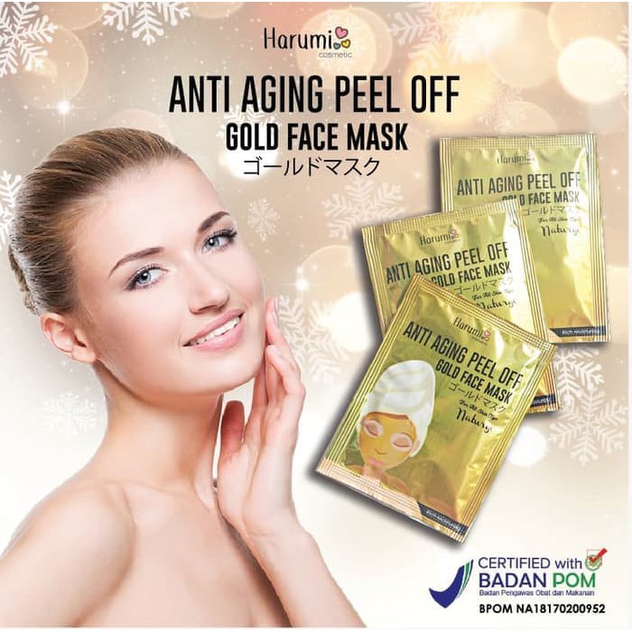 Jual [SACHET] HARUMI GOLD MASK / MASKER EMAS NATURGO HARUMI | Shopee ...