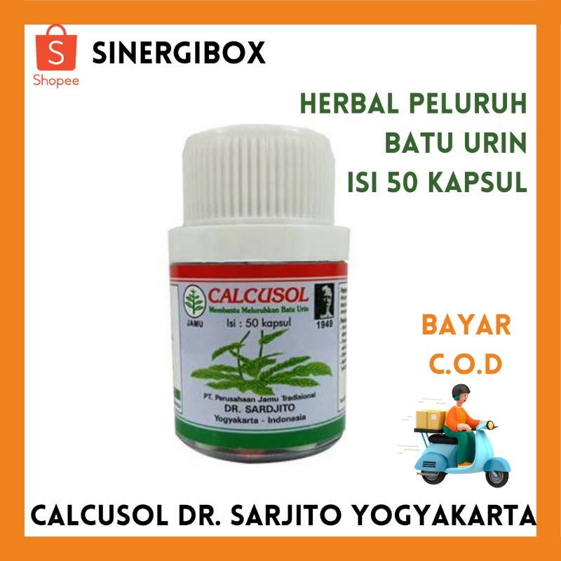 Jual BPOM Calcusol DR. Sarjito kapsul herbal peluruh urin isi 50 kapsul Halal | Shopee Indonesia