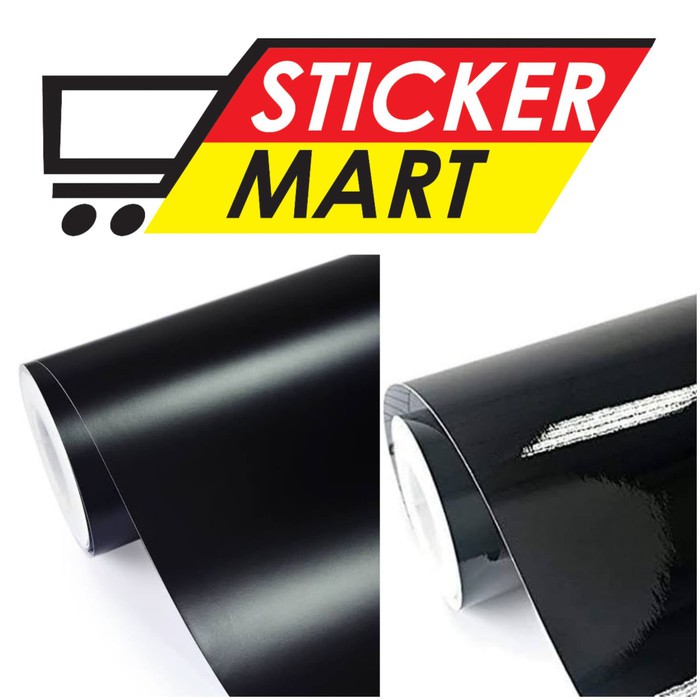 Jual Sticker Vinyl Hitam Doff uk 122cm utk cutting decal (Black Matte ...