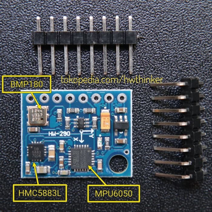 Jual GY-87 10 DOF IMU MPU6050 ACC GYRO HMC5883L Compass BMP180 Barometer | Shopee Indonesia