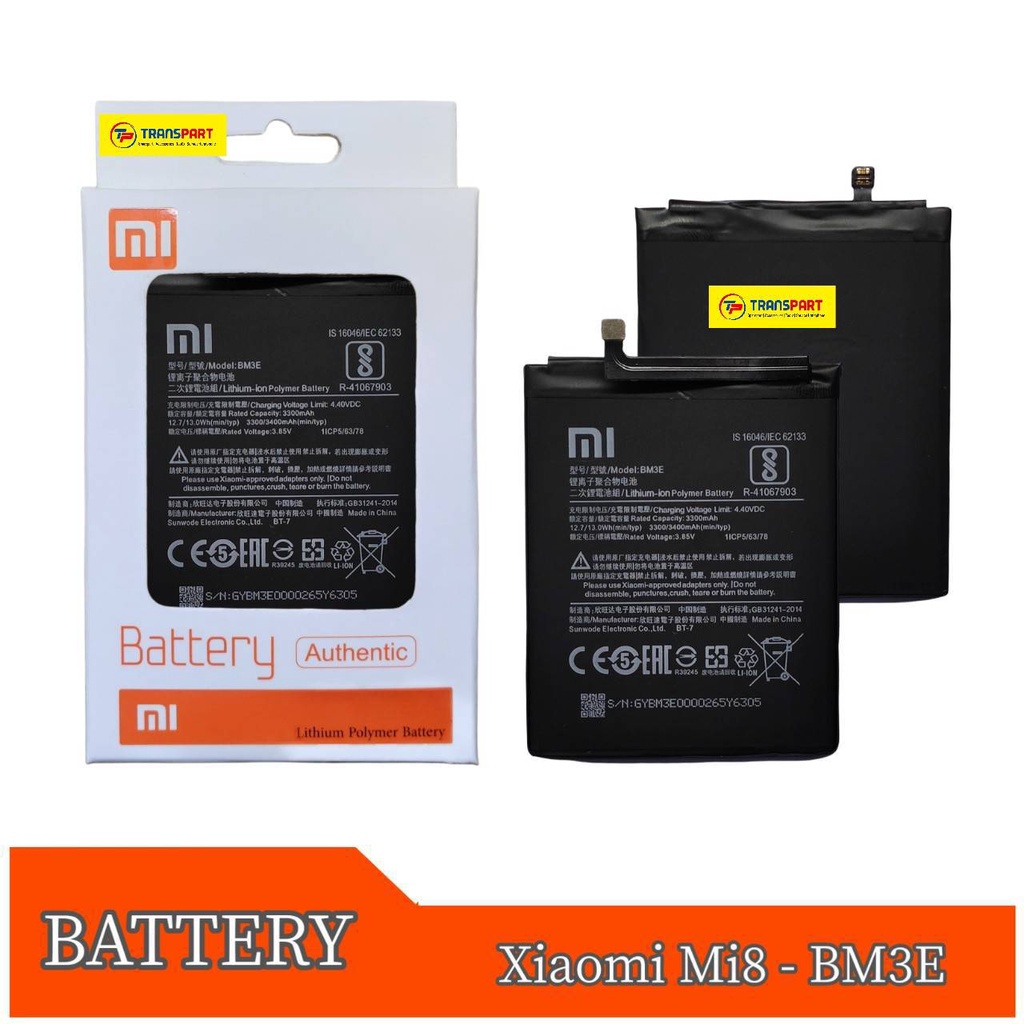 Jual Baterai Battery Xiaomi Mi8 - BM3E Original 100% | Shopee Indonesia