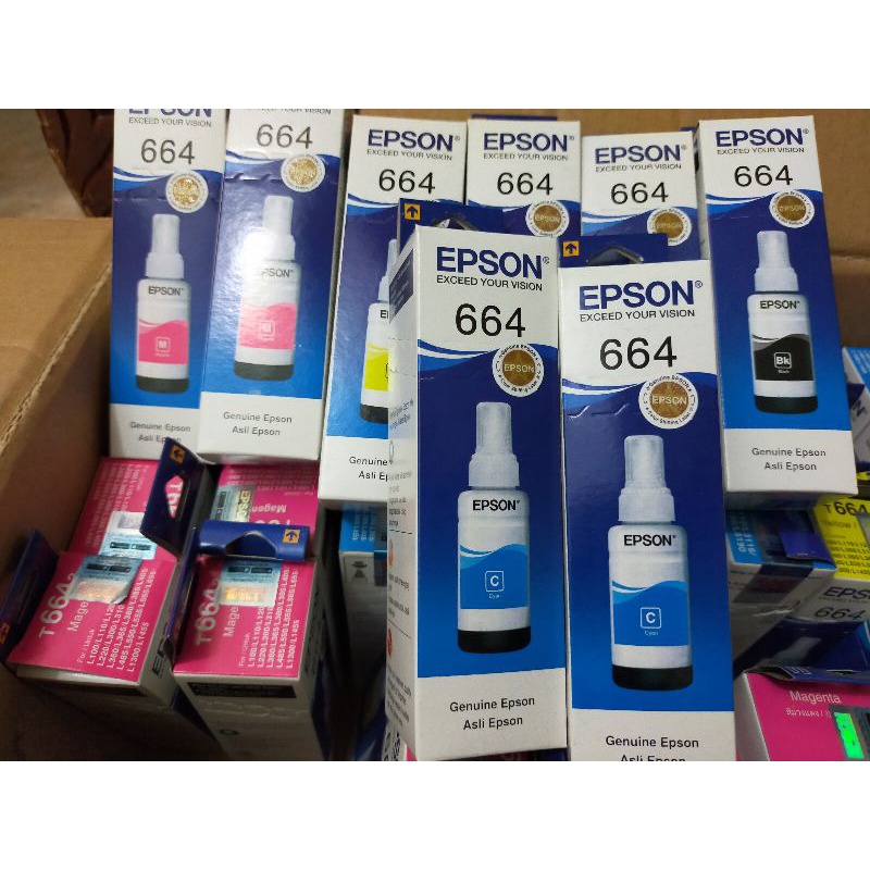 Jual TINTA EPSON 664 For Printer : L100 L110 L111 L120 L130 L132 L200 L210 L211 L220 L222 L300 ...