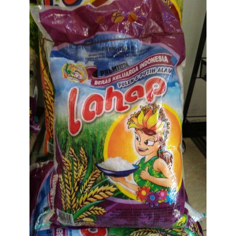 Jual beras premium 5 kg merk Lahap Wanita dan Lahap Lele | Shopee Indonesia