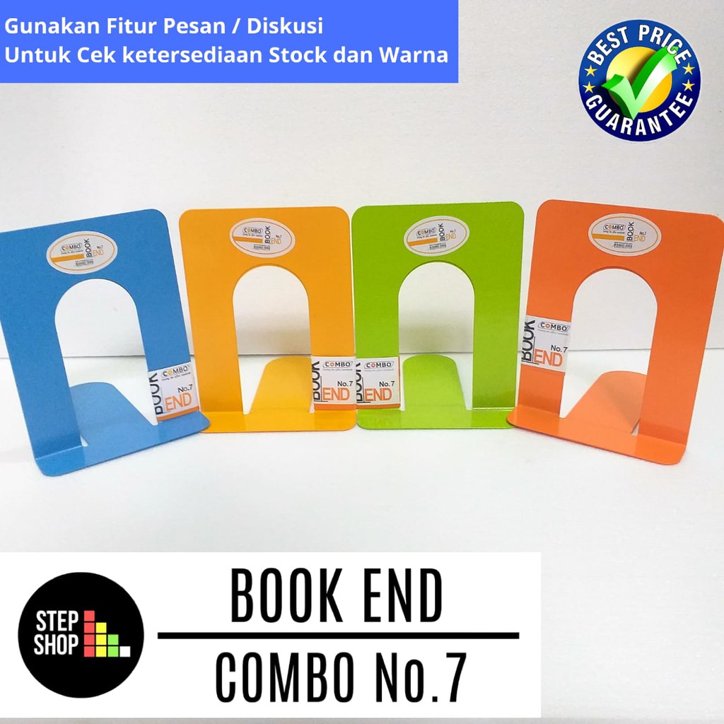 Jual BOOK END COMBO No.7 - PEMBATAS BUKU - PENAHAN BUKU - SANDARAN BUKU ...