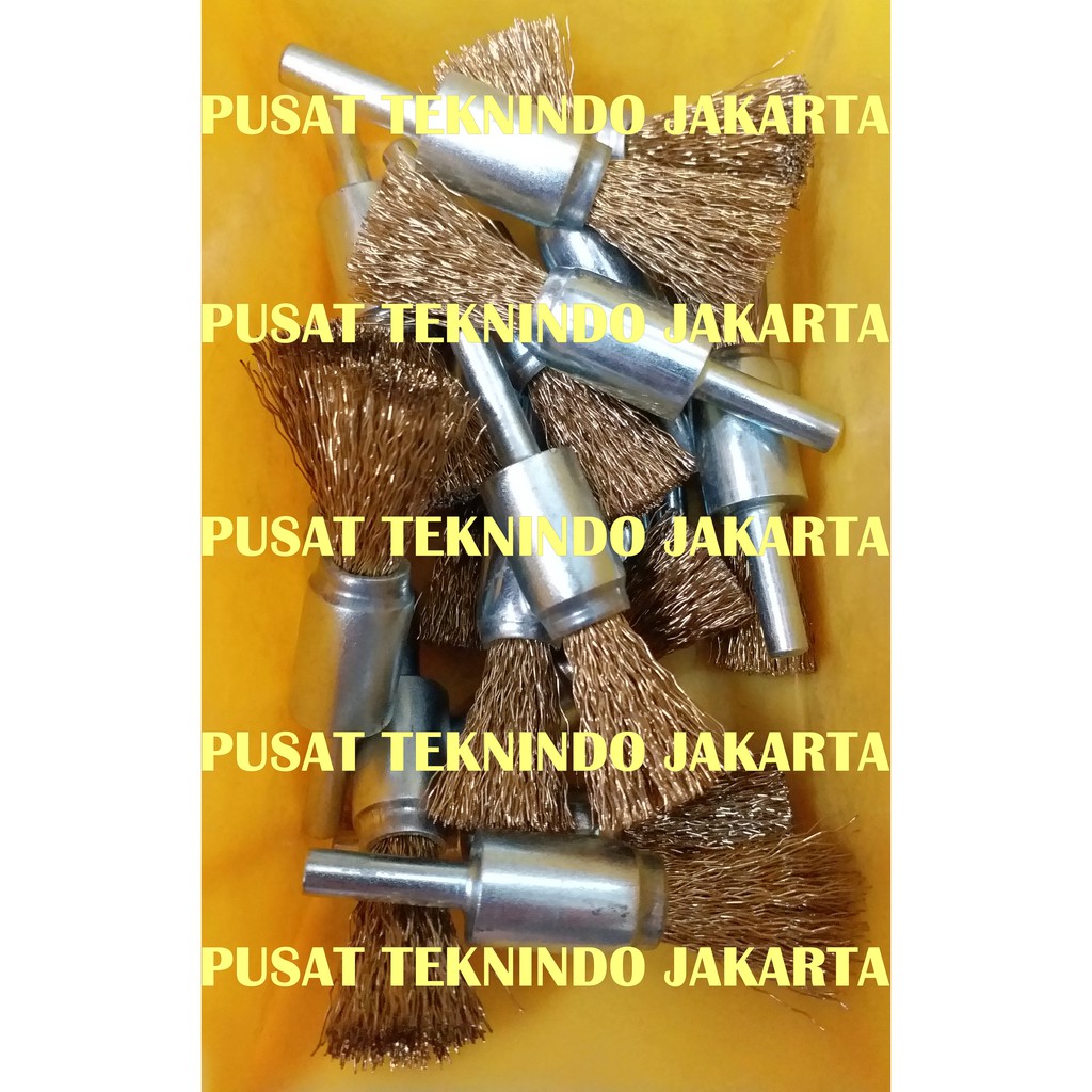 Jual SIKAT PIPA KAWAT KUNINGAN 1/4" 6MM STANDARD END BRUSH SEP-02 ...