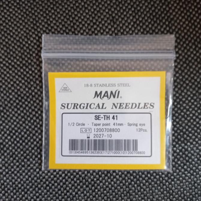 Jual Jarum Bedah Se-Th 41/ Surgical Needle / Jarum Hecting Kulit / Mani ...