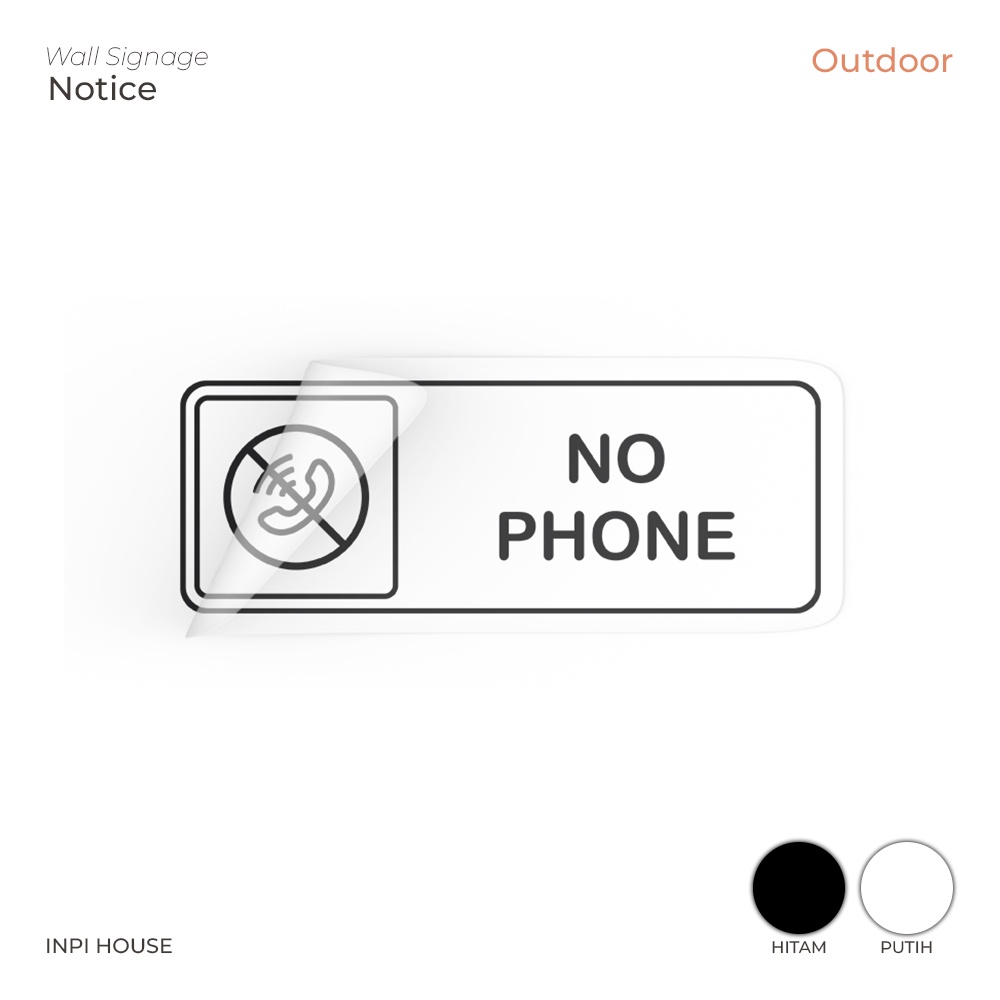 Jual stiker dilarang menggunakan telepon - no phone allowed sticker ...