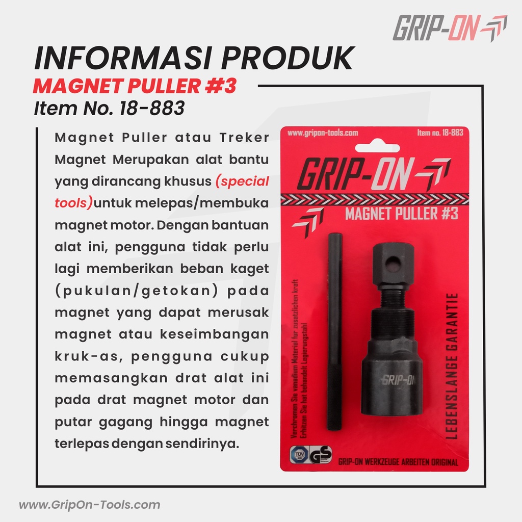 Jual Grip-On Magnet Puller #3 Treker Magnet No 3 Tracker Magnet Multi ...