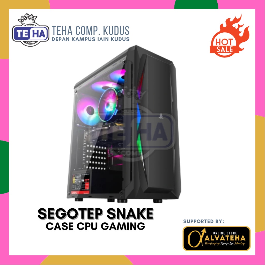 Jual Casing PC Gaming Tanpa Power Supply SEGOTEP Case Komputer Gaming ...