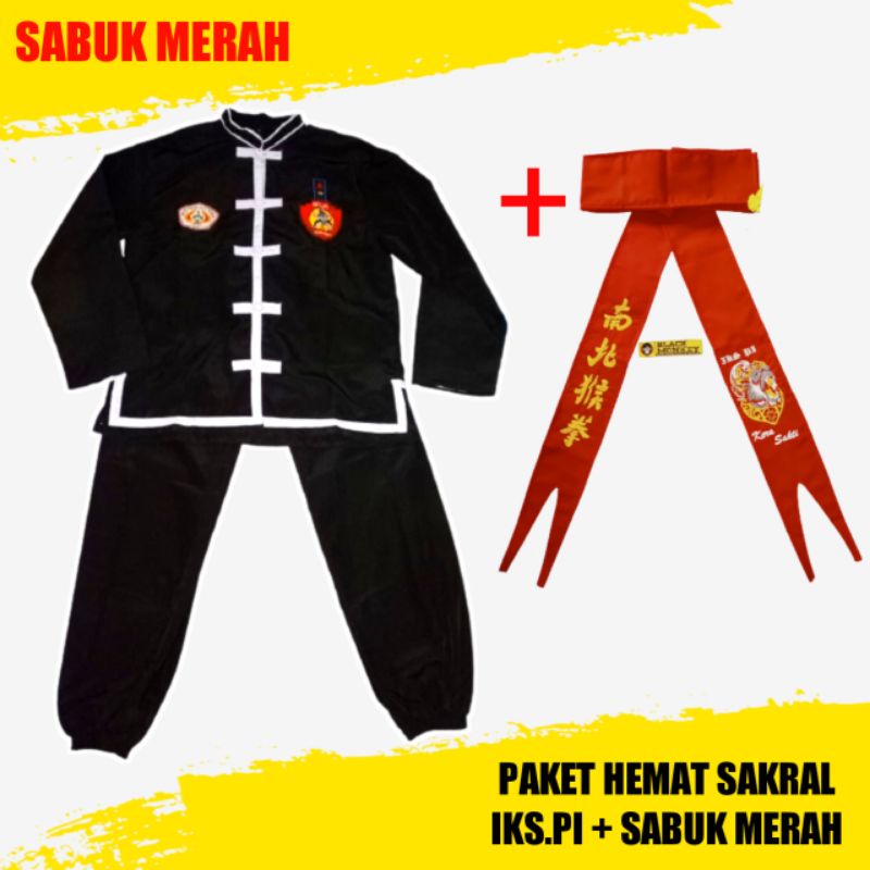Jual COD. PAKET HEMAT SAKRAL DRIL+SABUK MERAH DRIL IKS.PI KERA SAKTI ...