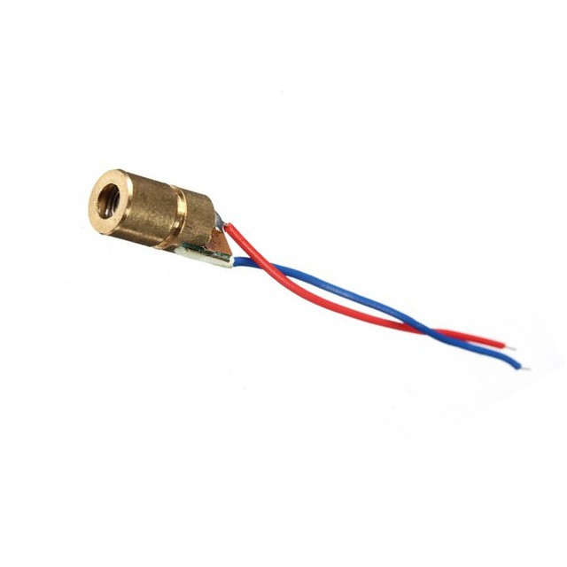 Jual Laser Dot Diode Module Copper Head Red 650nm 6mm 5V 5mW | Shopee ...
