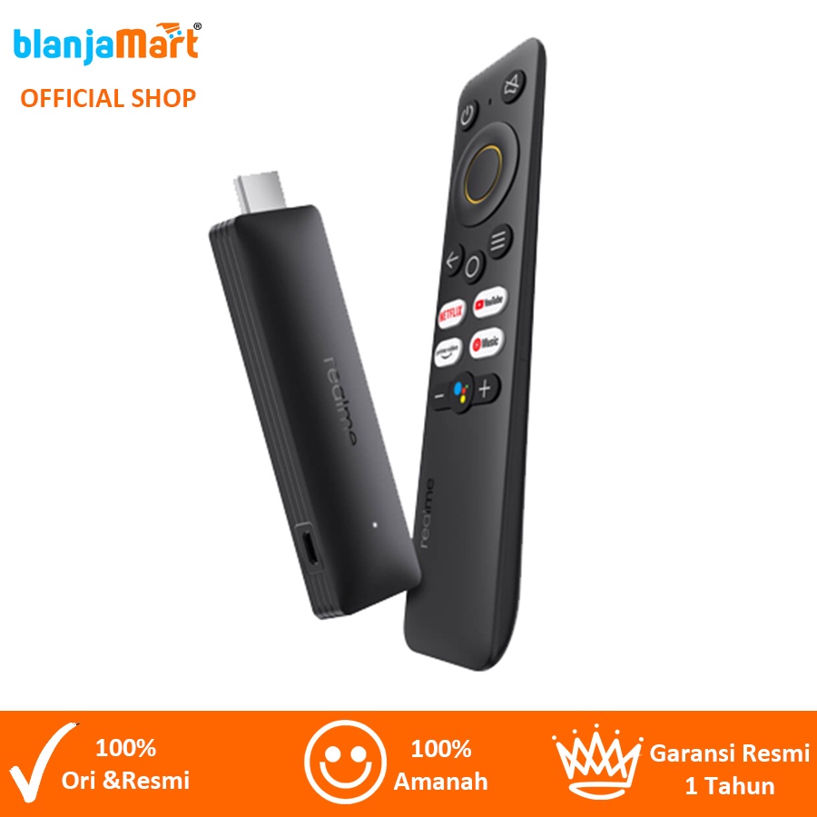 Jual Realme Smart TV Stick Quad Core Android TV 11 - GARANSI RESMI ...