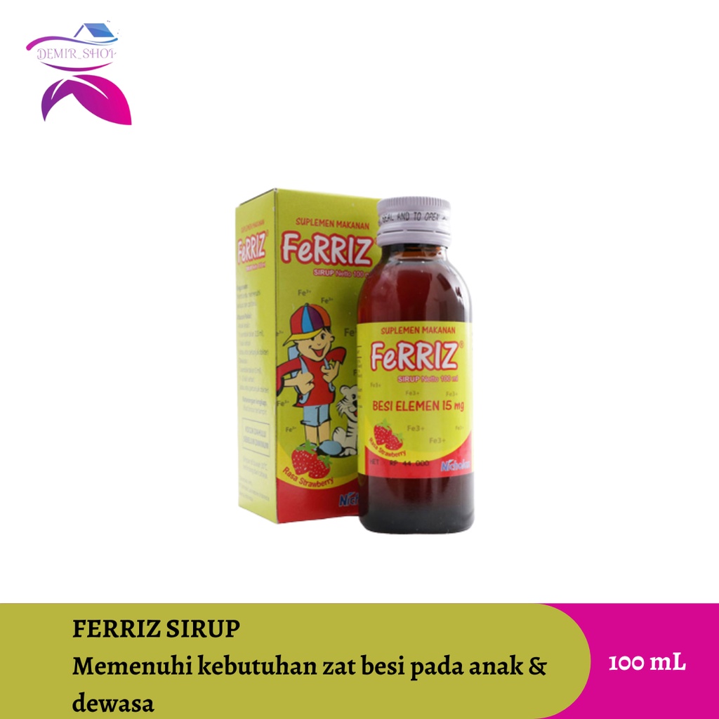 Jual Ferriz Sirup 100 mL Vitamin Zat Besi | Shopee Indonesia