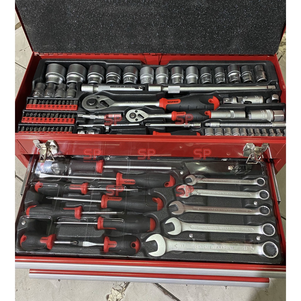 Jual TOOL SET - TOOLBOX SET - PERLENGKAPAN HANDTOOL SET 117PCS WIPRO TS ...
