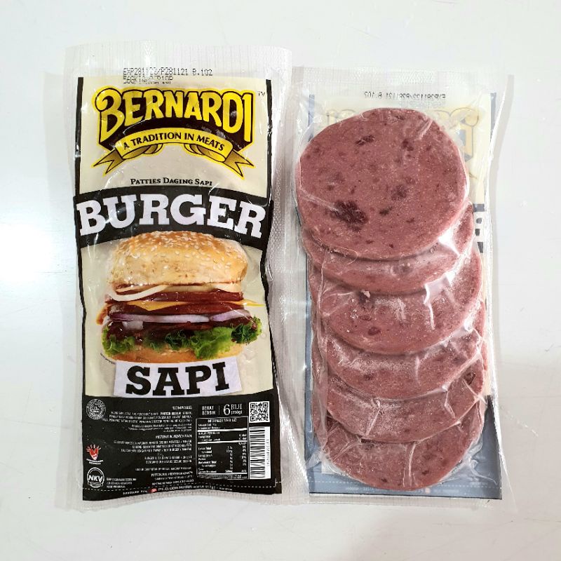 Jual Bernardi Daging Burger Slice Sapi 250g | Shopee Indonesia