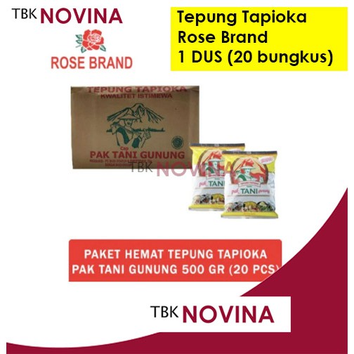 Jual [DUS] Tepung Tapioka Sagu Cap Tani Gunung 1 Dus isi 20bungkus ...