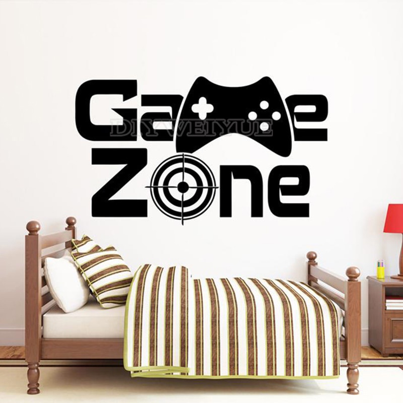 Jual Wall Cutting Stiker Dinding Gamer Zone Wall Decal Controller Video ...