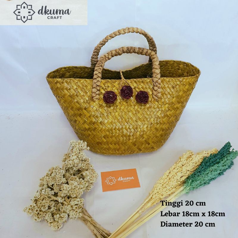 Jual tas purun, anyaman, tas anyaman | Shopee Indonesia