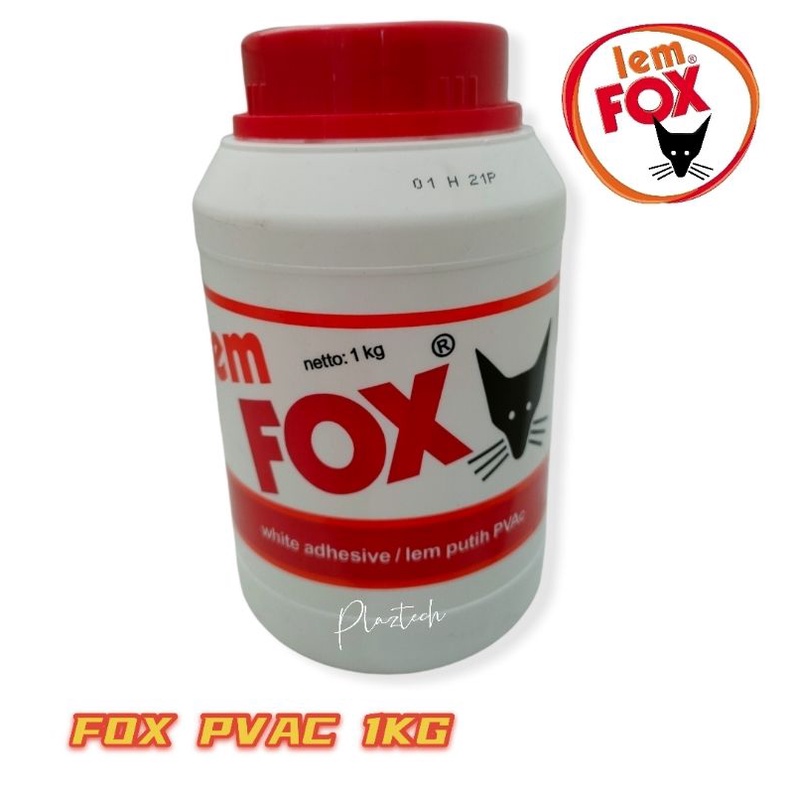 Jual LEM FOX BOTOL 1KG PVAC PUTIH | Shopee Indonesia