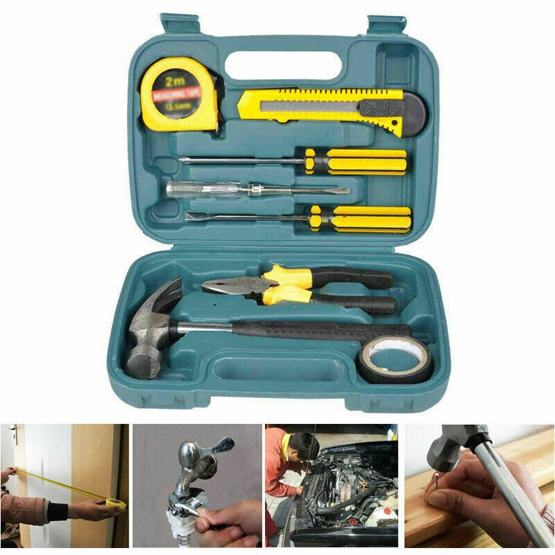 Jual Perkakas Repairing Alat Tukang Tool Kit Set Alat Pertukangan 9 in ...