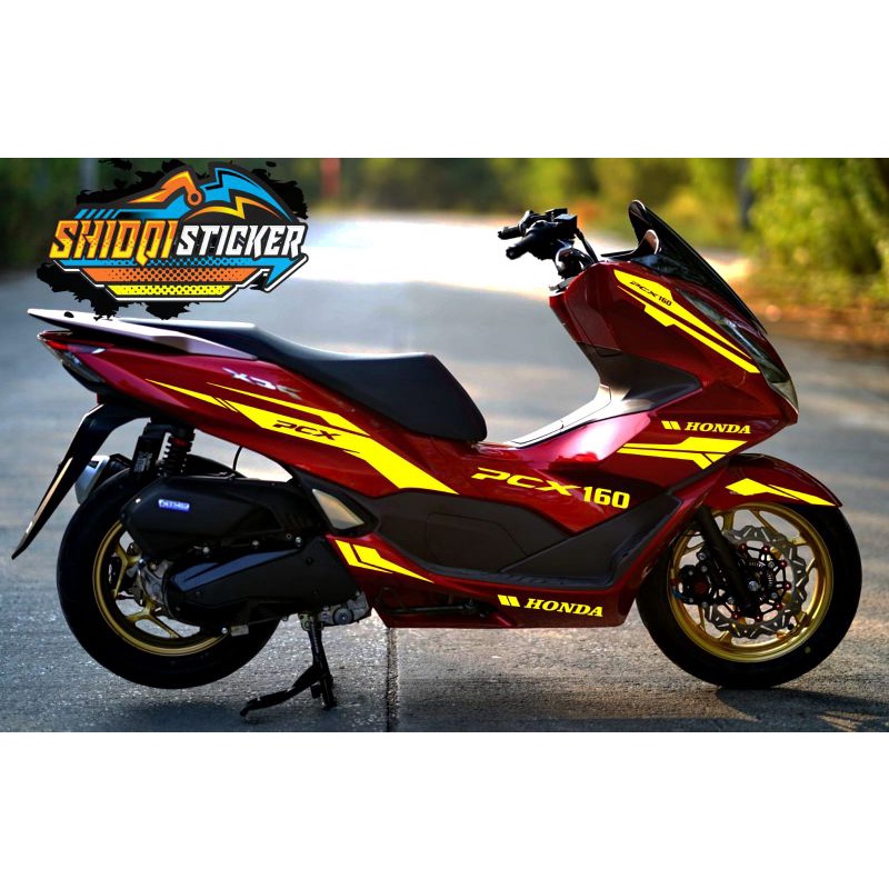 Jual COD striping pcx 160, stiker cutting list bodi honda pcx 160 ...