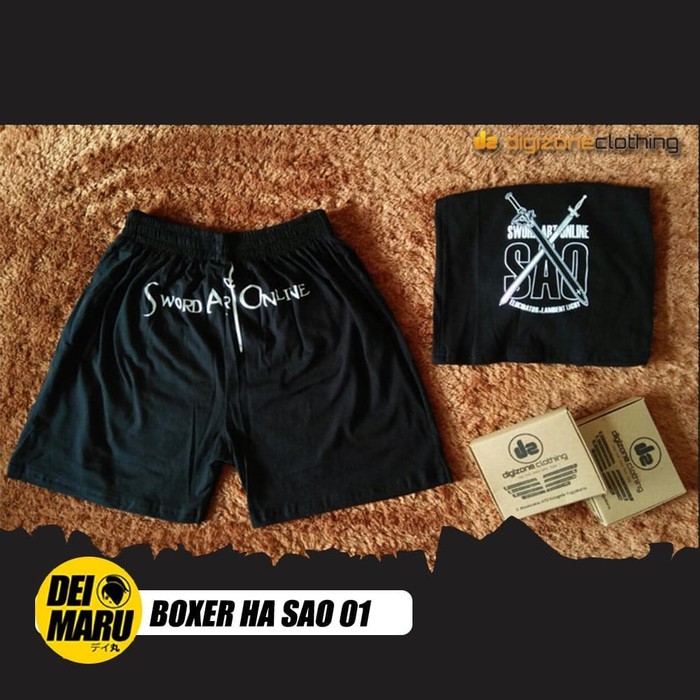 Jual Celana Pendek Anime Boxer Uchiha One Piece SAO SNK - CP Naruto ...