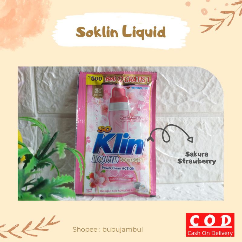 Jual Soklin Liquid Sabun Cair Sachet 22ml | Shopee Indonesia