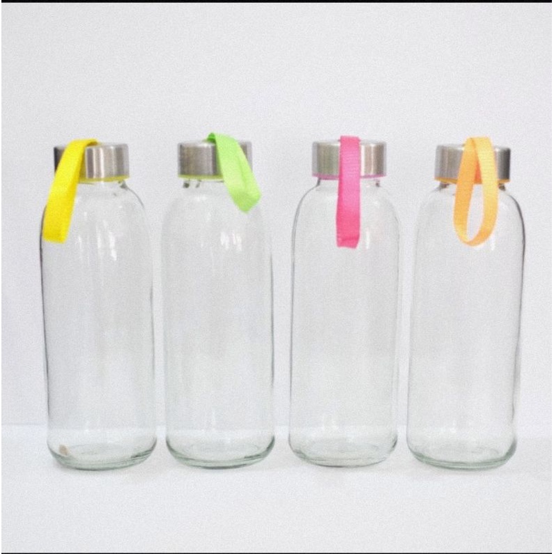 Jual BOTOL MINUM KACA POLOS / BOTOL INFUSED WATER / BOTOL KACA SOUVENIR ...