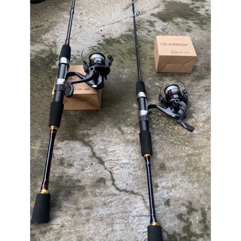 Jual SATU SET / SEPAKET JORAN PANCING MURAH SPINCASTING AJIRO KUJIRA FIBER SOLID 8-17LBS MAX 8KG ...