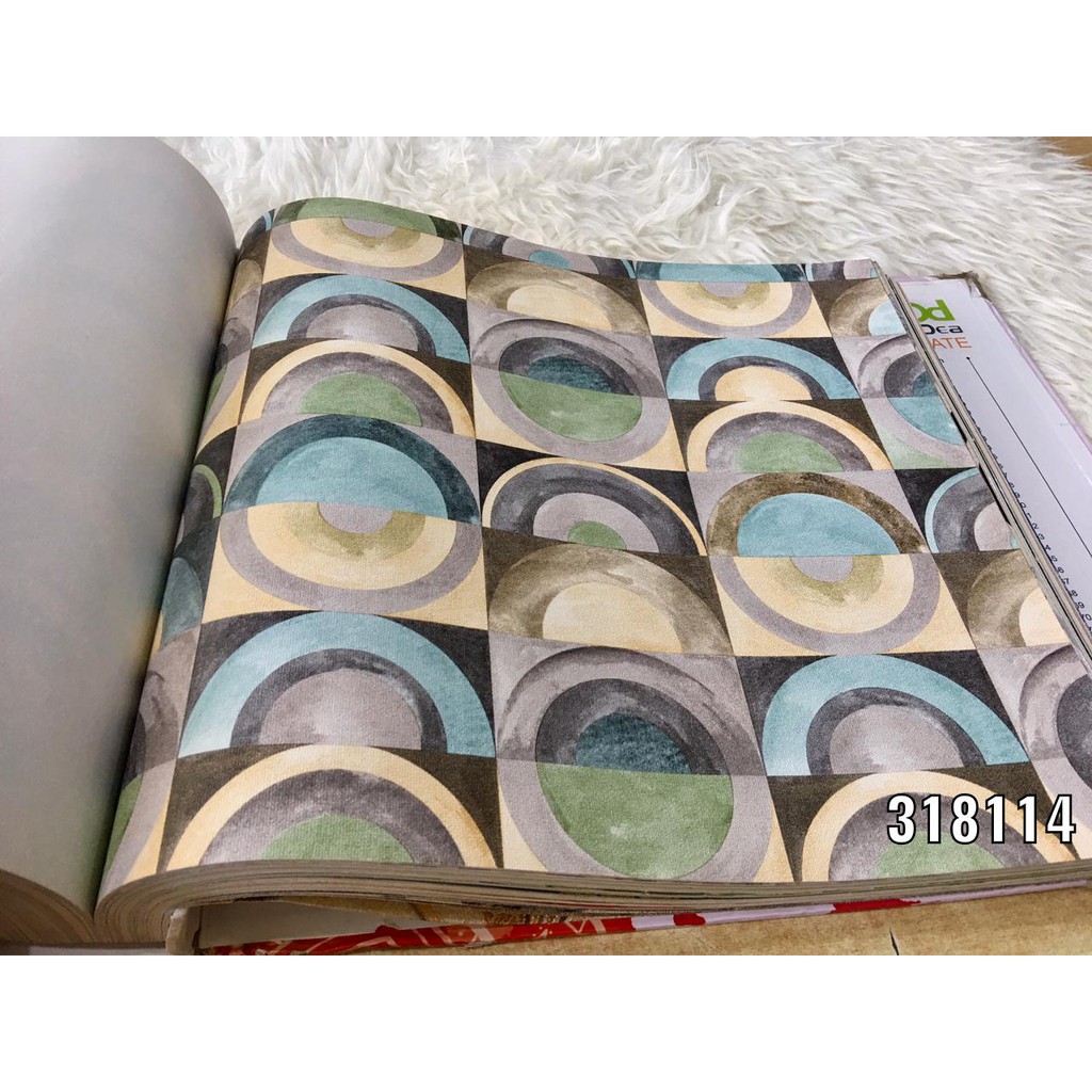 Jual Wallpaper Dinding Motif Bulat Kotak 3D Modern GIPriv | Shopee ...