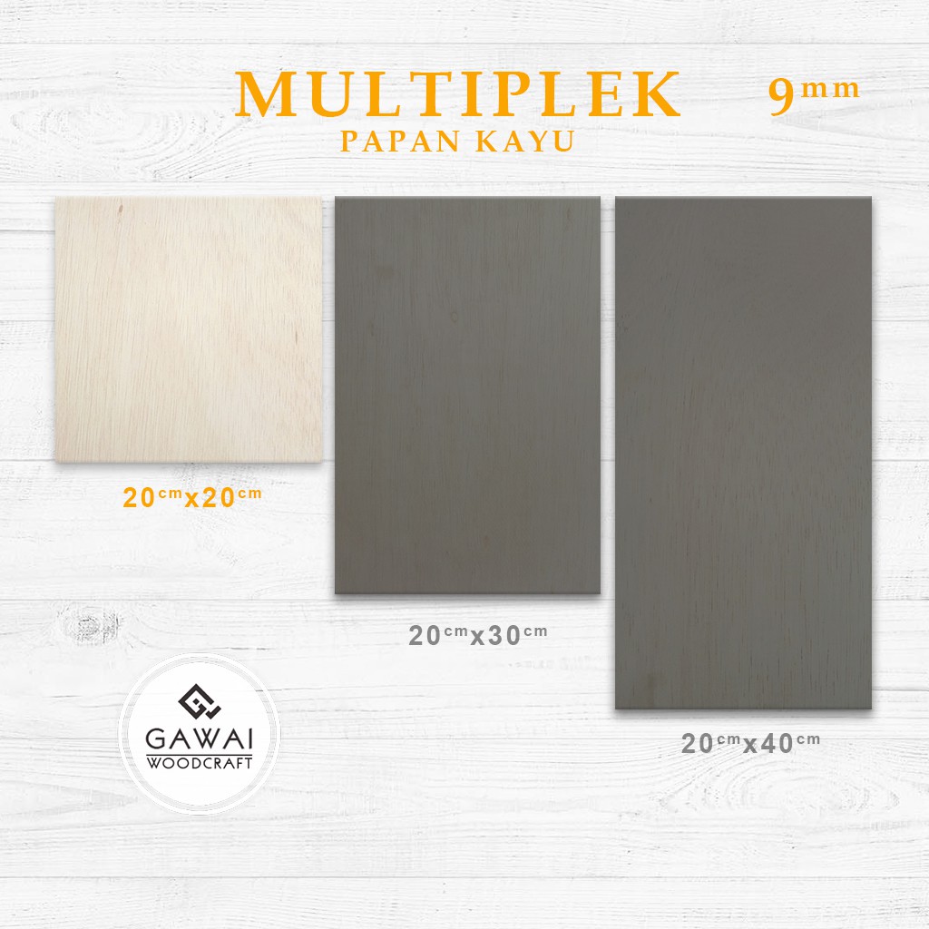 Jual Papan Kayu Triplek Multiplek 9mm 20x20 Siap Pakai | Shopee Indonesia
