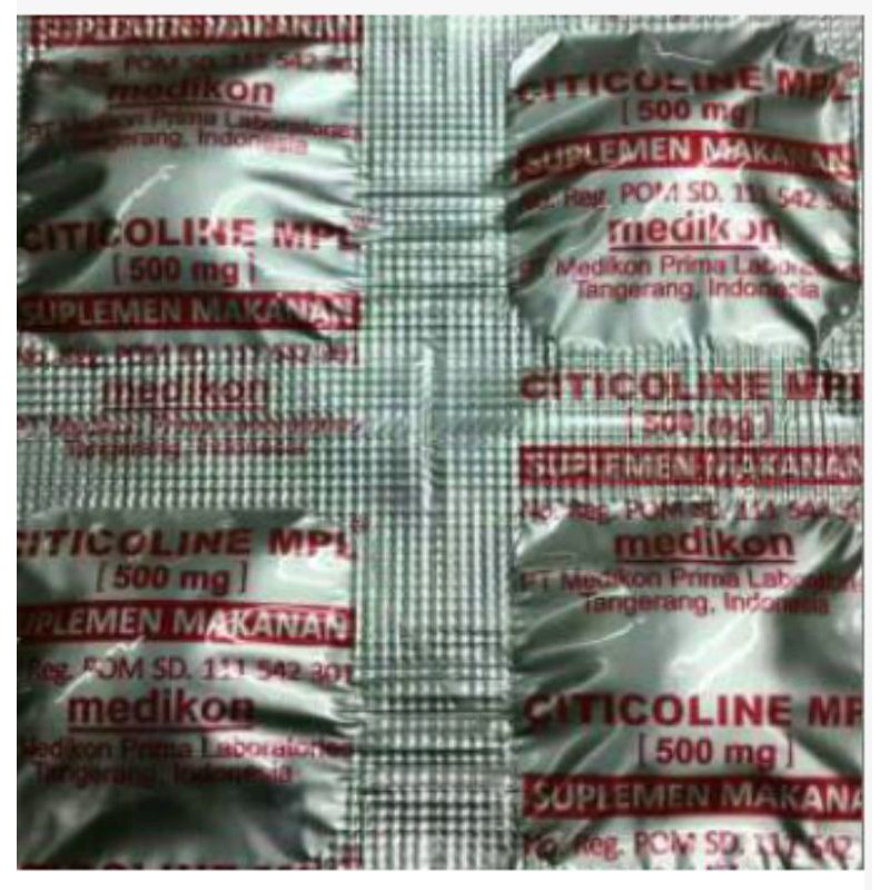 Jual Citicoline MPL 500 Gr Medikon - Multivitamin [Strip 10 Tablet ...