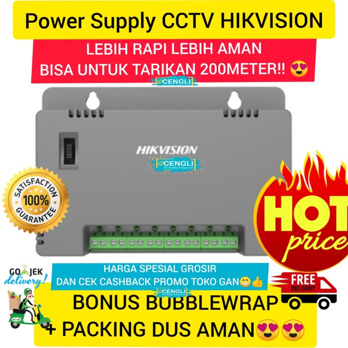Jual Power Supply Hikvision 8ch 12V 1A DS-2FA1205-D8 / Power Adaptor ...