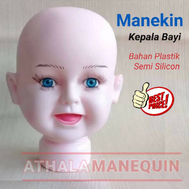Jual Manekin Kepala Bayi |display turban bayi|display hijab Bayi ...