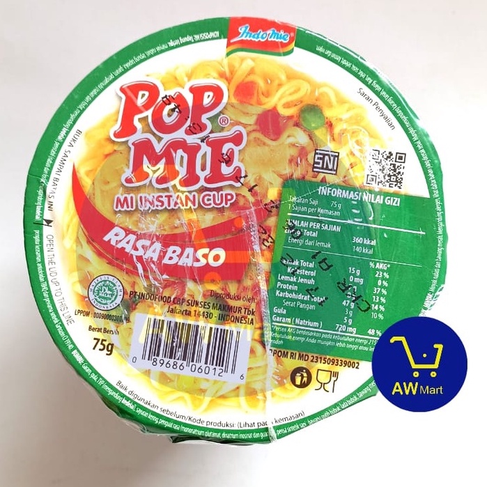 Jual POP MIE CUP BESAR 75GR X ALL VARIAN - POPMIE CUP ALL VARIAN ...