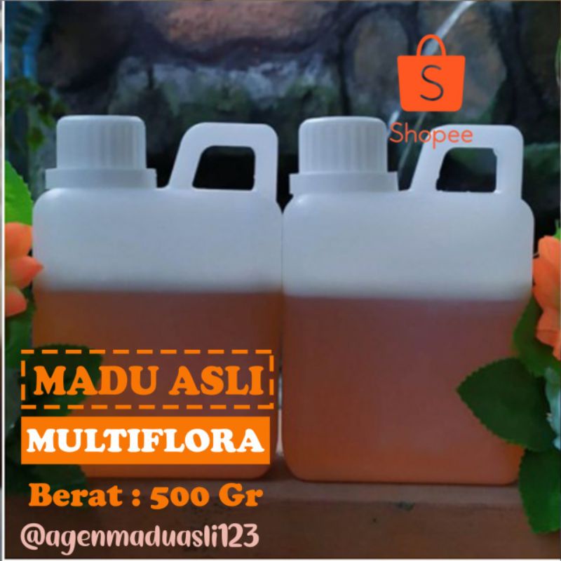 Jual Madu Mentah Asli Nektar Multiflora isi 500 Gr | Raw Honey | Bukan ...