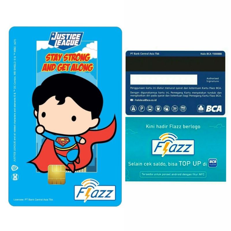 Jual Kartu eTOLL Flazz BCA Gen2 / Gen 2 Limited Edition Justice League Superman 2021 ORI /Like ...
